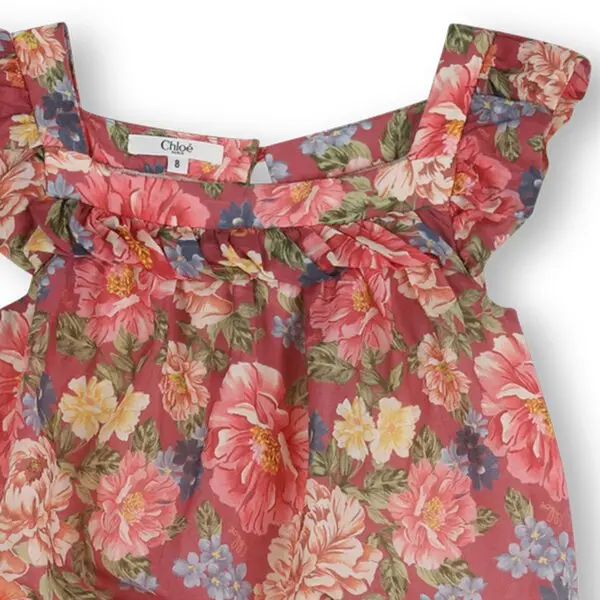 Chloé Ruffled Floral Playsuit