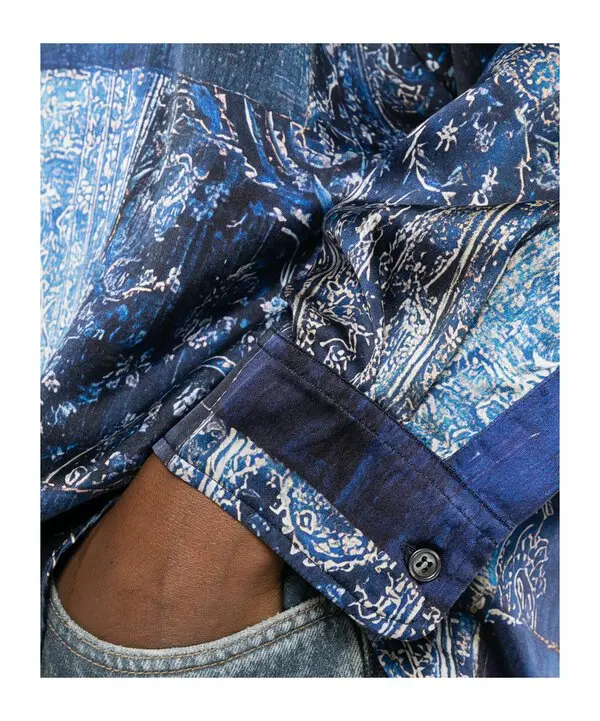 R13 Patchwork Bandana Printed Shirt