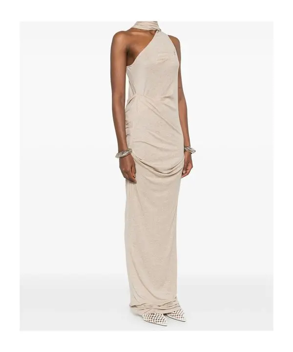 ENTIRE STUDIOS Draped Halterneck Maxi Dress