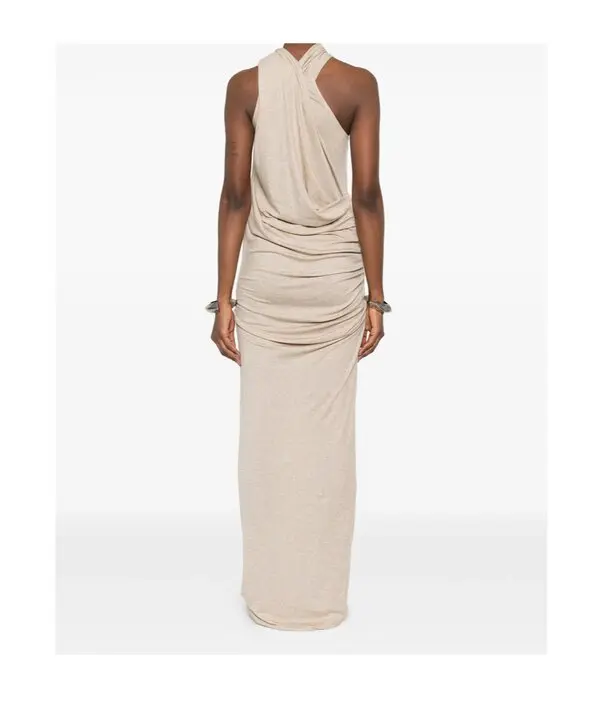 ENTIRE STUDIOS Draped Halterneck Maxi Dress