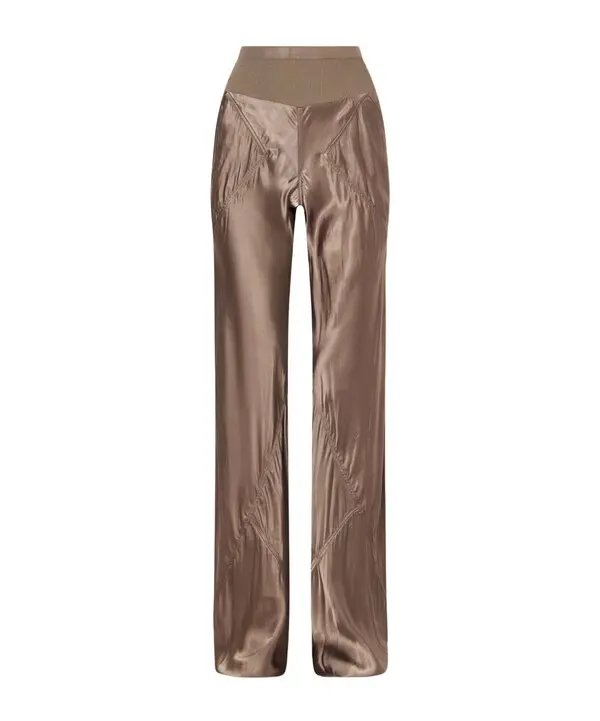 Rick Owens Bias Satin Flared Pants