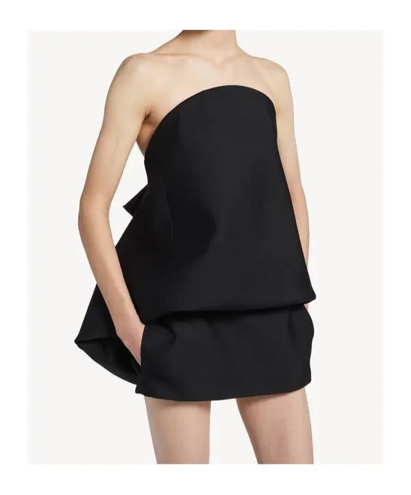 Balenciaga Bow Cape Mini Dress