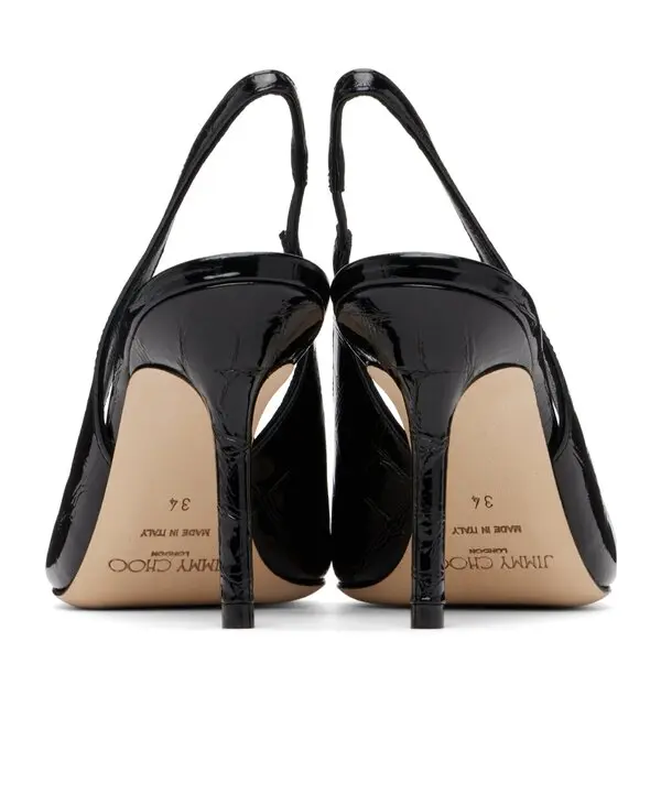 JIMMY CHOO Love Sb 85 Slingback Pointed Toe Heels