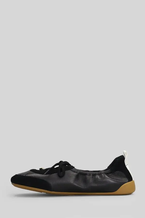 Chloé Kick Lace-up Ballet Flats - Black