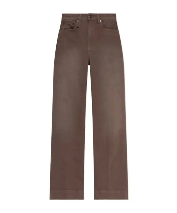 R13 Leather-patch Cotton Jeans