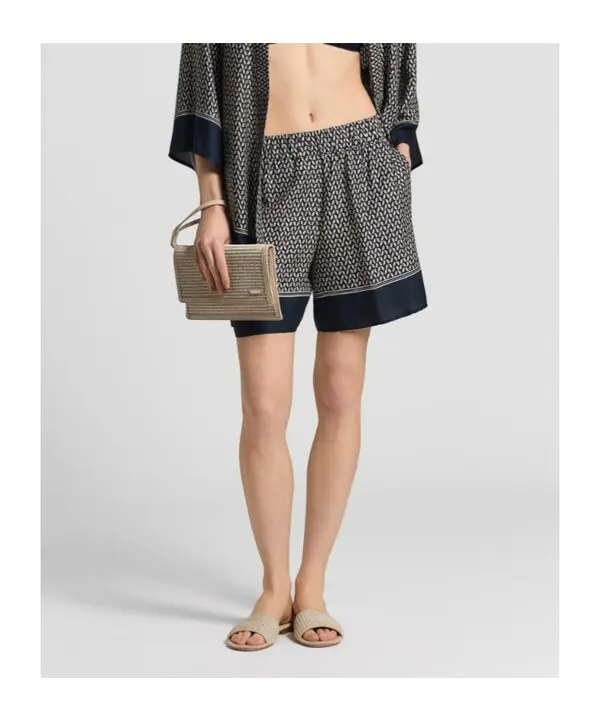 Peserico Printed Twill Shorts