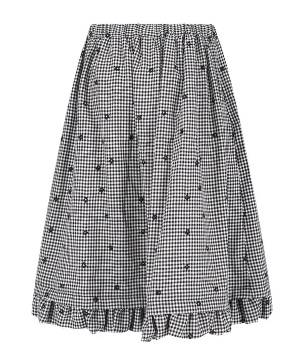 Comme Des Garçons Printed Midi Skirt