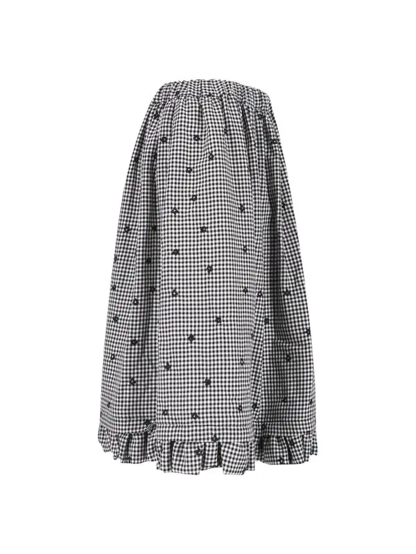 Comme Des Garçons Printed Midi Skirt
