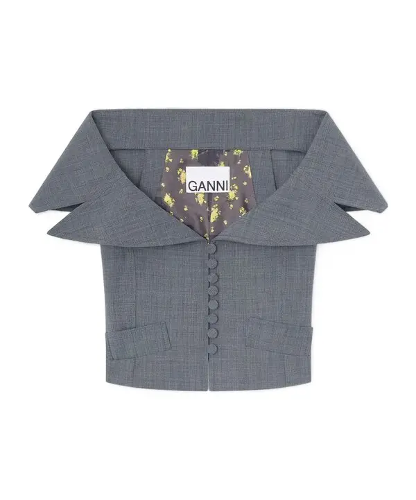 GANNI Off-the-shoulder Vest
