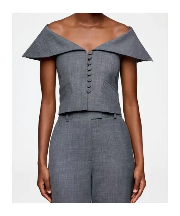 GANNI Off-the-shoulder Vest