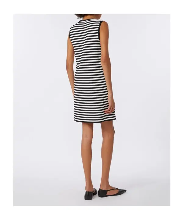 Max Mara Sleeveless Striped Mini Dress