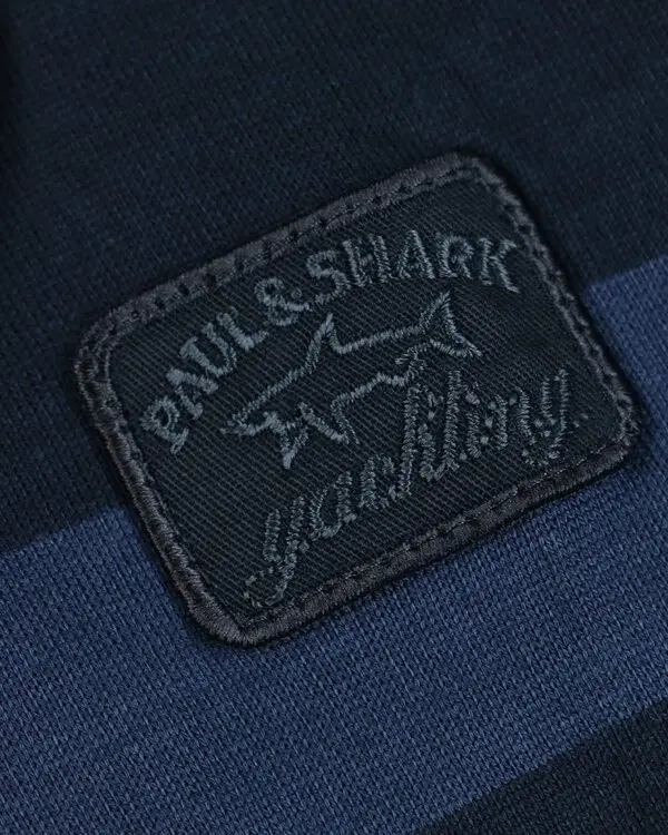 PAUL  SHARK Striped Long-sleeved Polo Shirt