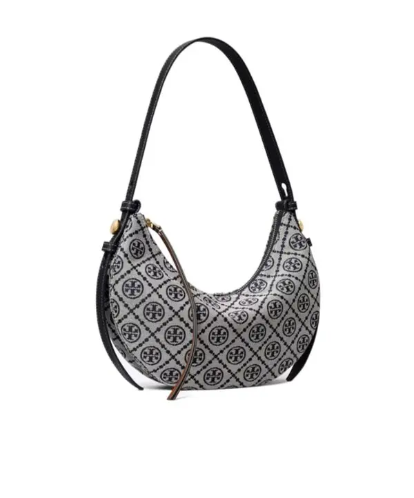 Tory Burch T Monogram Romy Half Moon Bag