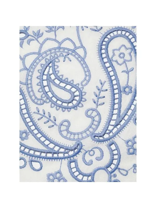 SELF-PORTRAIT Embroidered Paisley Bandana Top