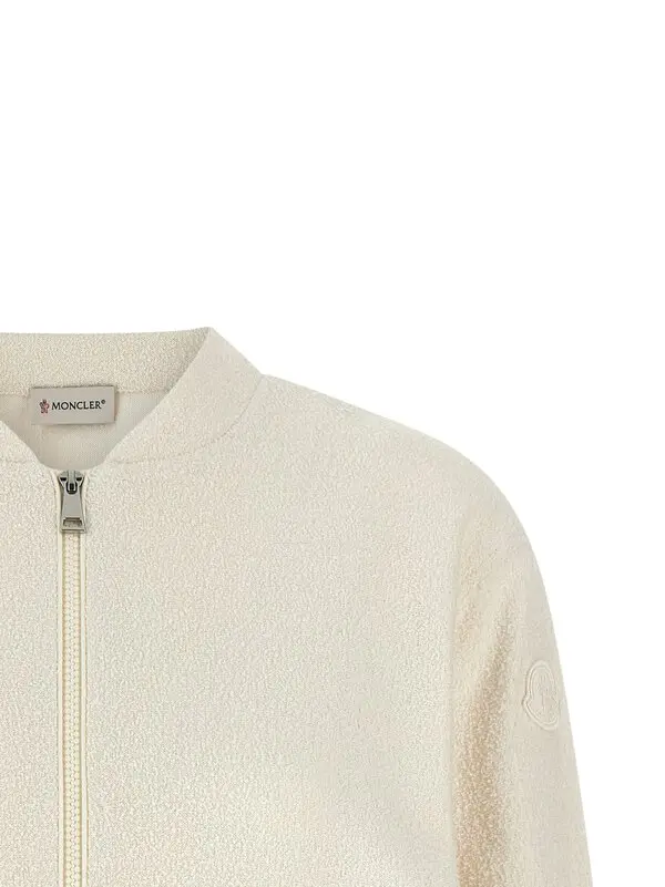 Moncler Boucle Zip-up Cardigan
