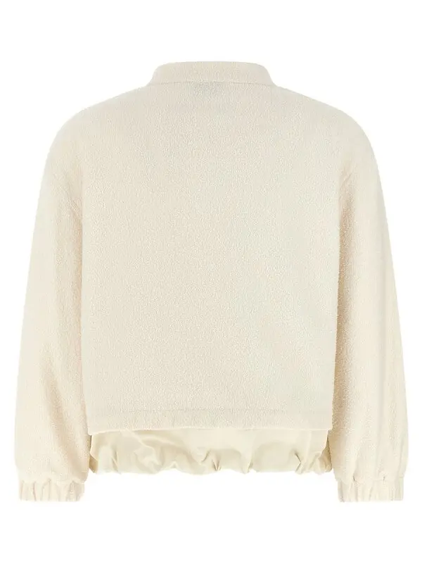Moncler Boucle Zip-up Cardigan - Beige