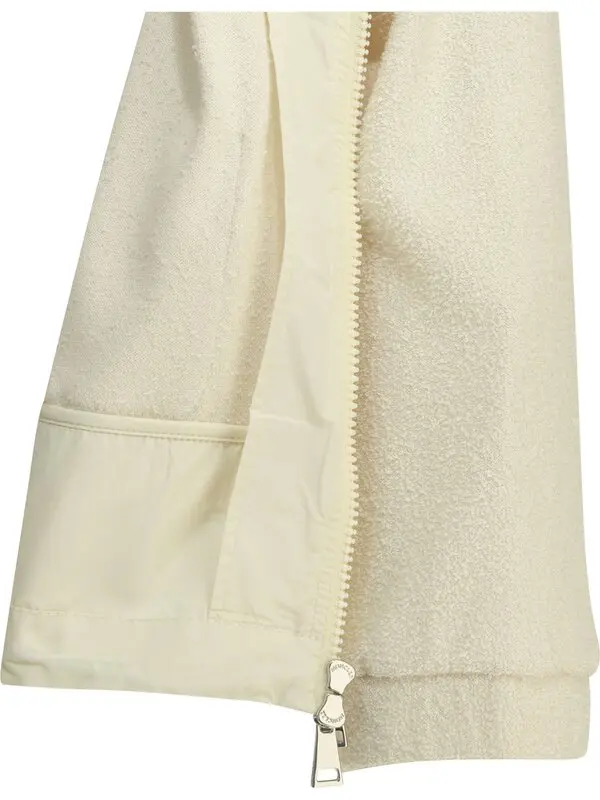 Moncler Boucle Zip-up Cardigan - Beige