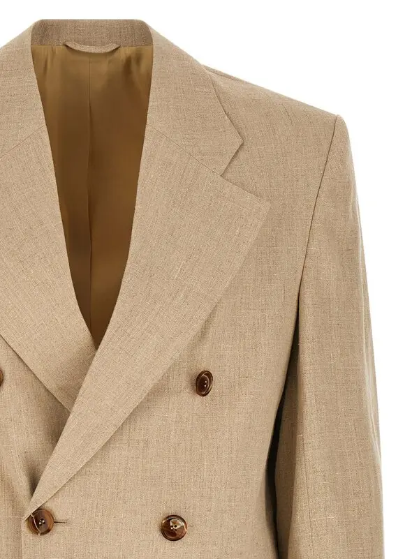 Séfr Double-breasted Long-sleeved Jacket With Back Vent