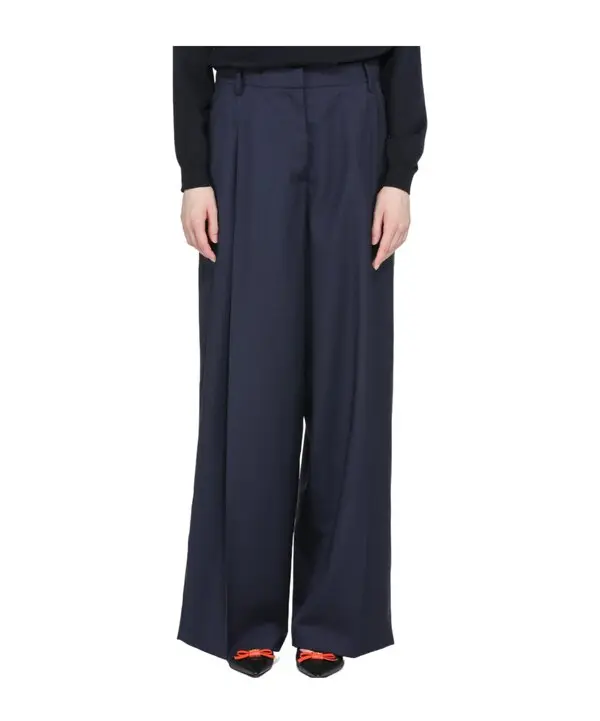 N.21 Belted Wide-leg Trousers