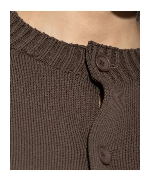 Issey Miyake Button-up Knitted Cardigan