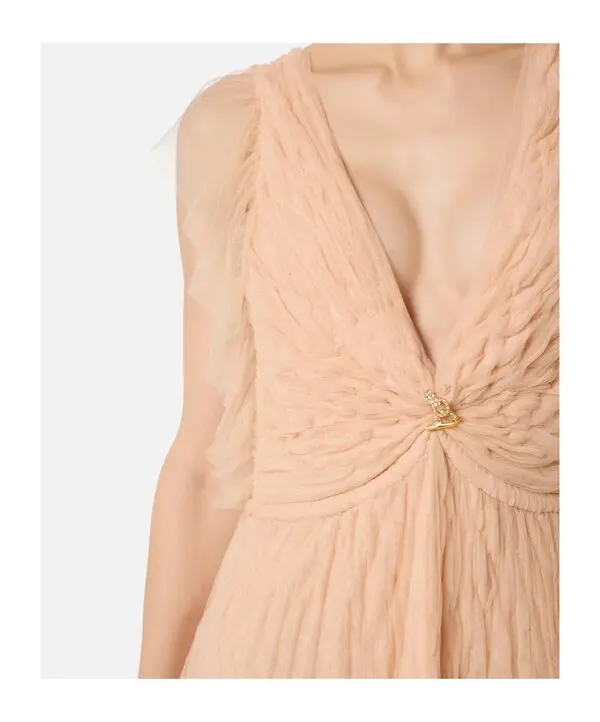 Elisabetta Franchi Red Carpet Tulle Gown - Nude