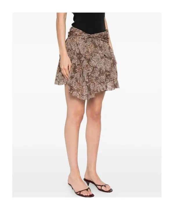 Isabel Marant Étoile Camia Skirt - Beige/brown