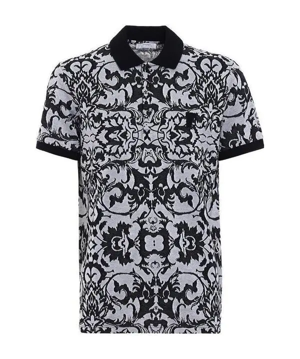 Versace Pattern Jacquard Polo Shirt