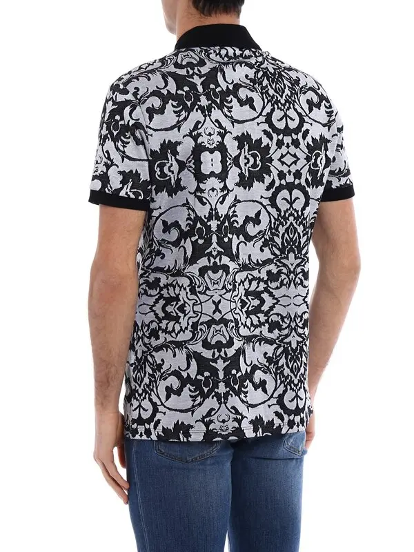 Versace Pattern Jacquard Polo Shirt