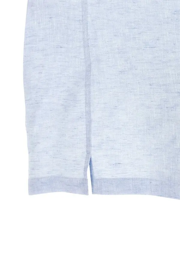 Brunello Cucinelli Short-sleeved Button-up Shirt - Blue