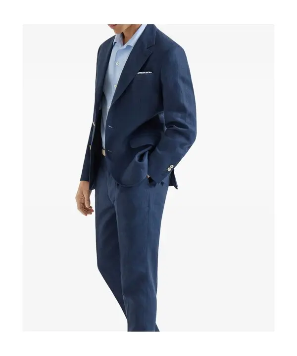 Brunello Cucinelli Short-sleeved Button-up Shirt - Blue