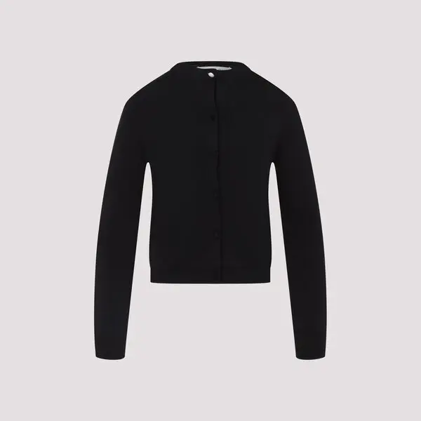 Carven Knitted Button-up Cardigan - Black