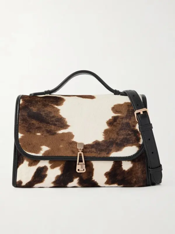 Gabriela Hearst Leonora Cow-print Calf Hair Satchel - Multicolor