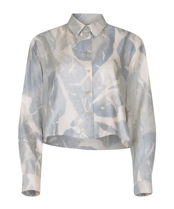 ALYSI Printed Silk Shirt