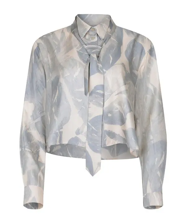 ALYSI Printed Silk Shirt