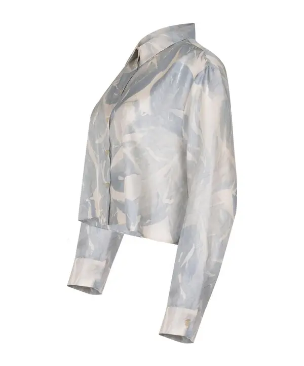ALYSI Printed Silk Shirt