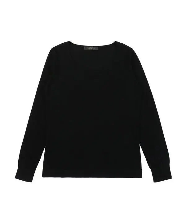 Max Mara Round Neck Long Sleeve Pullover - Black