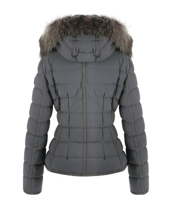MONTECORE Hooded Down Jacket With Fur Trim