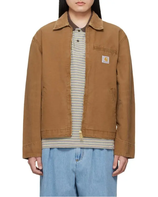 Carhartt Work In Progress Zip-up Work Jacket - Brown