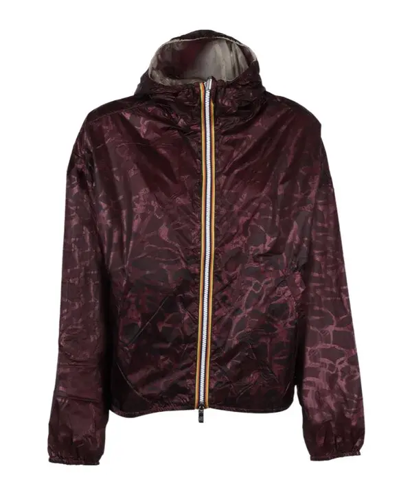 K-WAY Laurettee Super Light Reversible Hooded Jacket - Gray