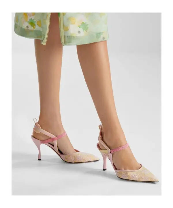 Fendi Colibrì Lite Slingback Heeled Pumps