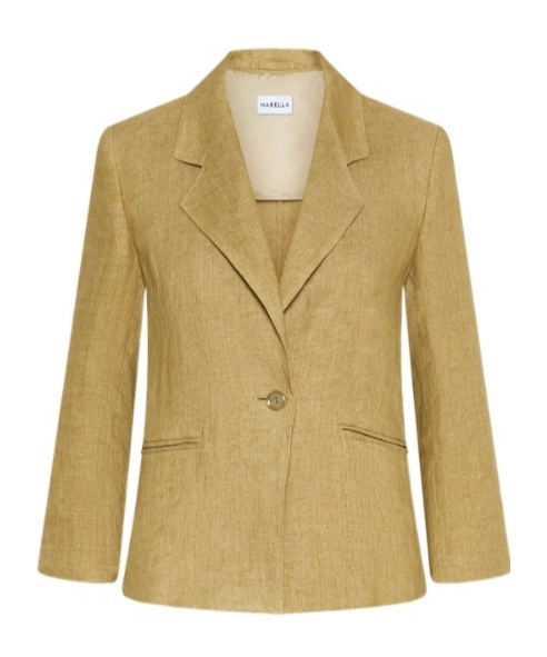 Marella Slim-fit Faded Linen Blazer