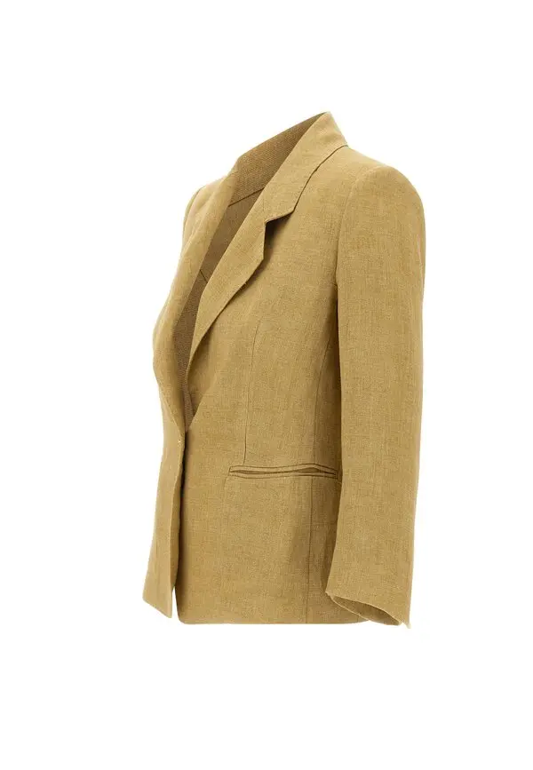 Marella Slim-fit Faded Linen Blazer