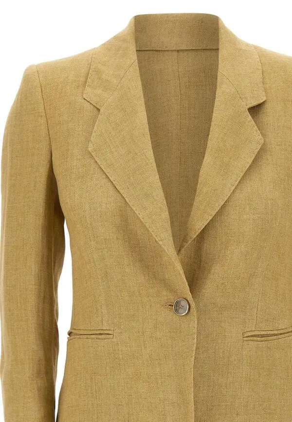 Marella Slim-fit Faded Linen Blazer