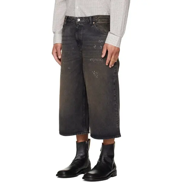 Our Legacy Capri Cut Relaxed Denim Shorts