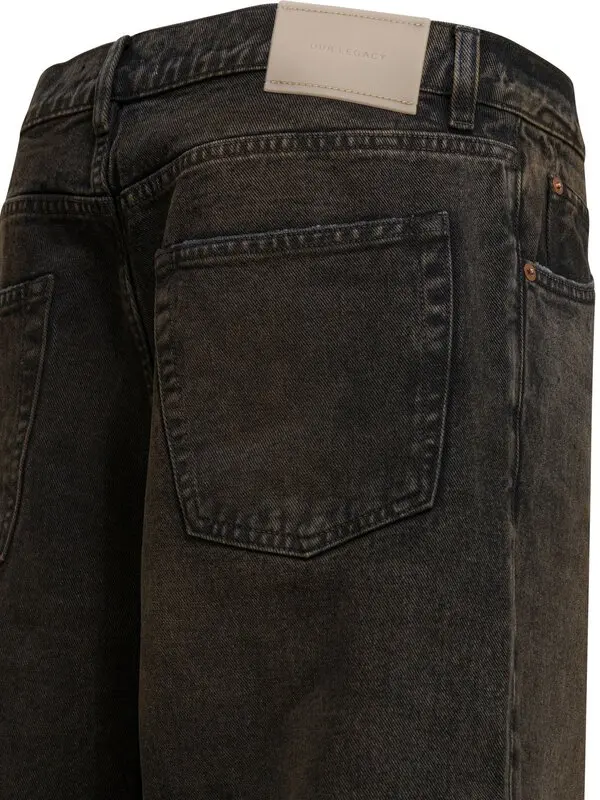 Our Legacy Capri Cut Relaxed Denim Shorts