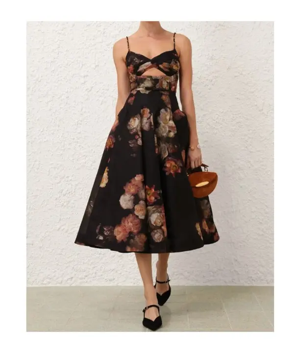 Zimmermann Hypnotic Twist Midi Dress