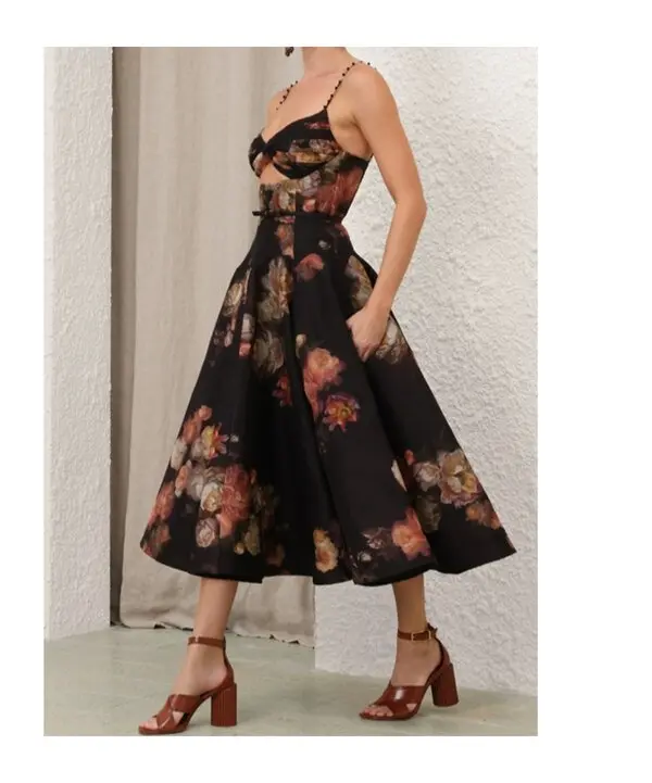 Zimmermann Hypnotic Twist Midi Dress