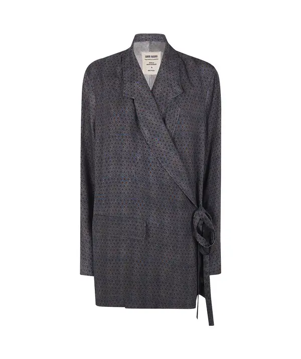 UMA WANG Khloe Jacket - Blue Brown