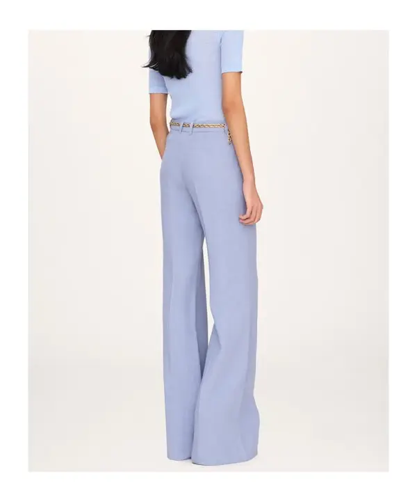 Chloé High-waisted Flared Trousers - Blue