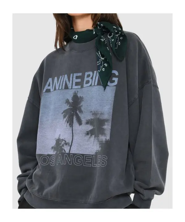ANINE BING Graphic Crewneck Sweatshirt